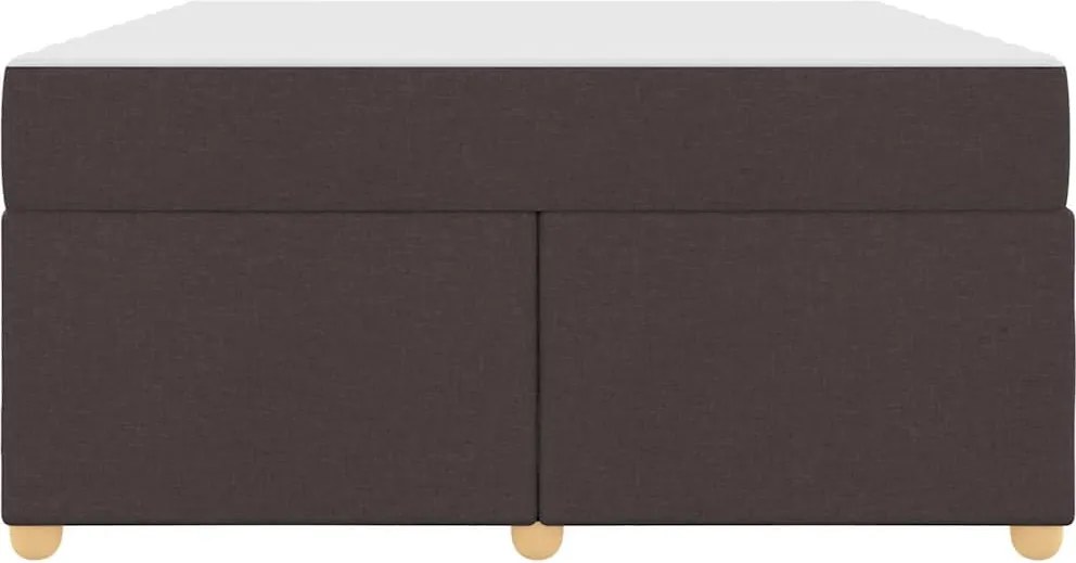 Rám postele s matrací Tmavě hnědá 160 x 200 cm textil 3399366