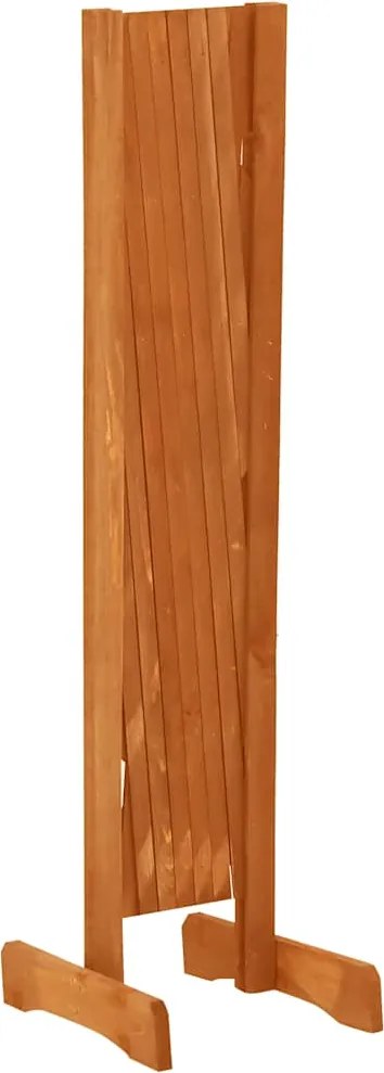 Zahradní trelážový plot oranžový 120 x 90 cm masivní jedle 314824