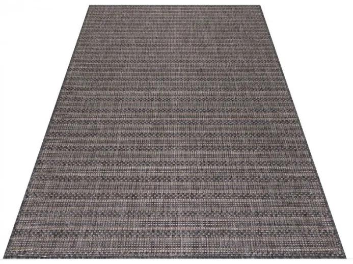 Vopi | Venkovní kusový koberec Zagora 4513 black - 80 x 250 cm