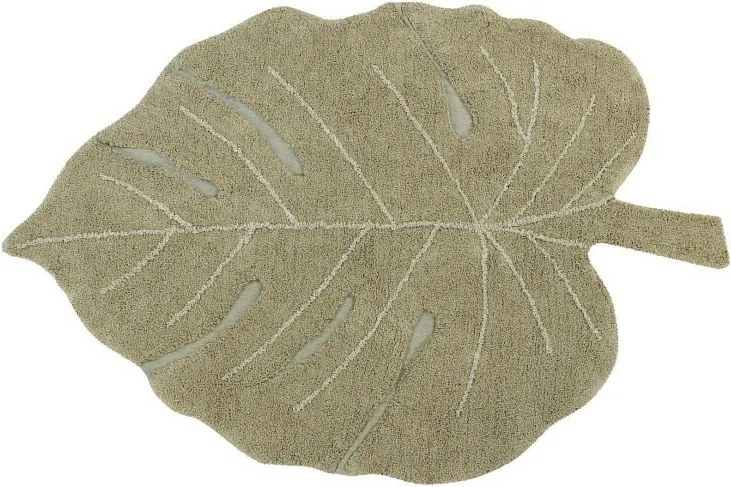 Lorena Canals, Kusový koberec Monstera Olive, 120x180, zelená, ložnice