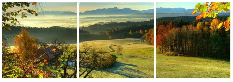 Krásný obraz podzimní krajiny (90x30 cm), 40 dalších rozměrů