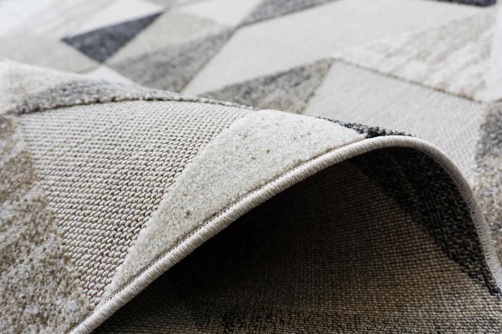 BE Koberec Lagos 1700 BEIGE - béžový šedý černý obdélníkový Rozměr: 80x150 cm
