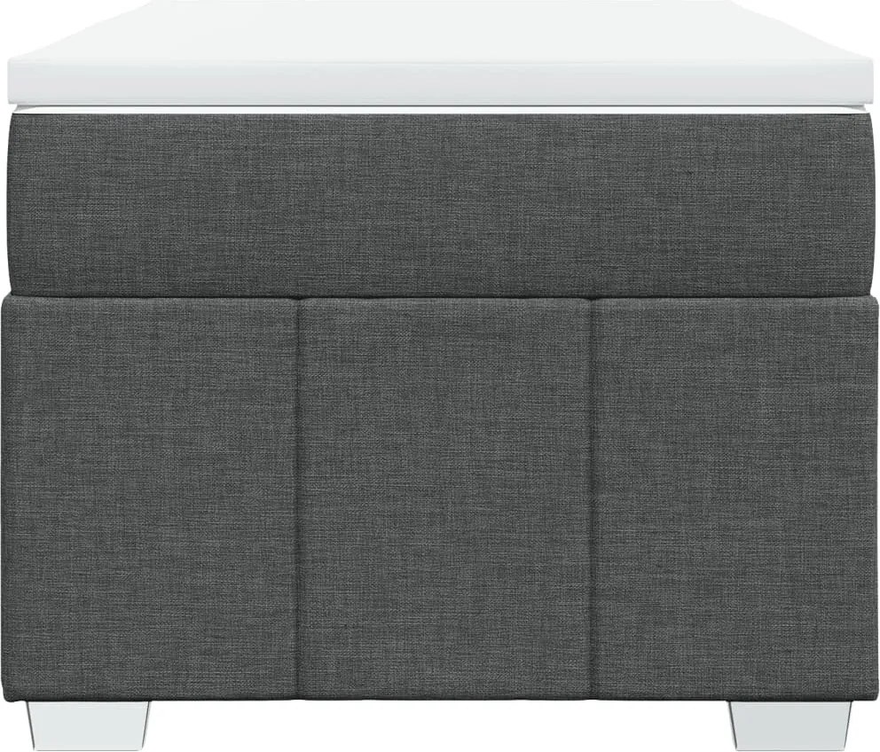 Box spring postel s matrací tmavě šedá 90x190 cm textil 3285436