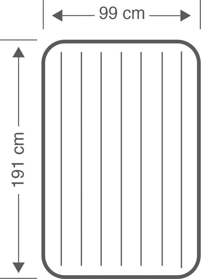 Nafukovací postel Intex Pillow Rest Mid-Rise | Twin