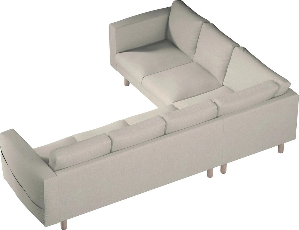 Potah na pohovku IKEA Norsborg rohová 5-místná barva béžová látka pletený vzor