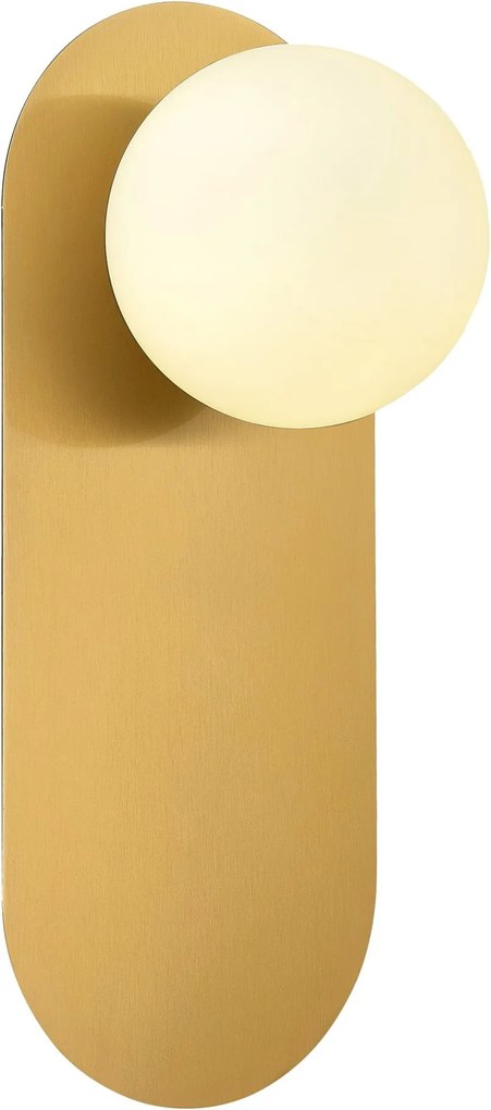 Toolight Toolight, nástěnné svítidlo 30x12cm, 1xG9, APP1587-1W, zlatá-bílá, OSW-04123
