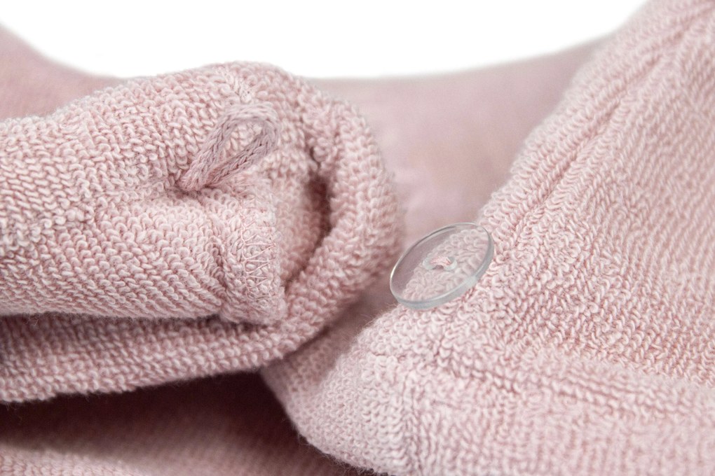 Bavlněný froté turban do sauny a wellness Comfort starorůžový