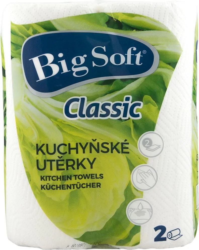 Kuchyňské papírové utěrky Big Soft Classic 2vr./2 role