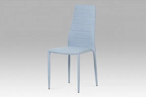 Artium  Jídelní židle stohovatelná, látka modrá