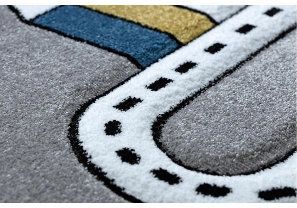 Dětský kusový koberec Ulice šedý 180x270cm