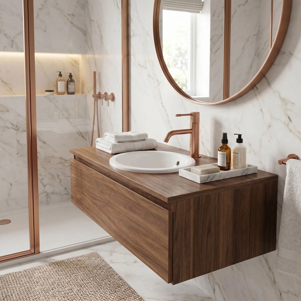 Rea Rea, Umyvadlová baterie Venti Brush Copper Low, REA-B9786