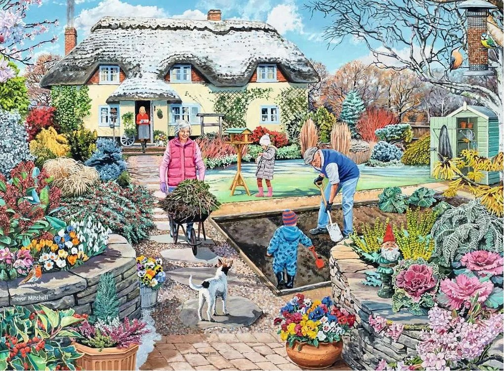Ravensburger puzzle dědečkova zahrada 500 dílků