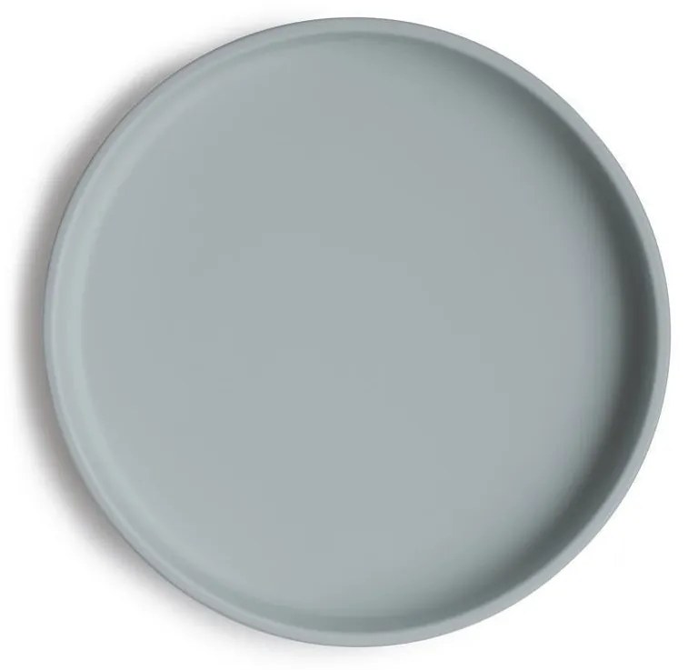 Mushie silikonový talíř s přísavkou Classic Powder-blue