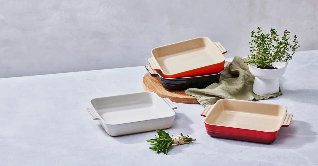 Pečící forma Le Creuset čtvercová 23 cm bambusově zelená