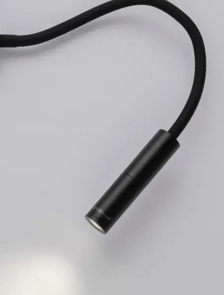 LED černá svítilna na zeď Sonica