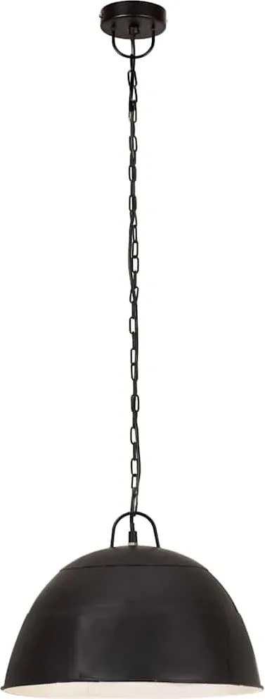 Industriální závěsné svítidlo 25 W černé kulaté 41 cm E27 320543