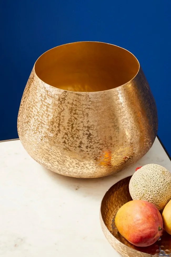 BIZZOTTO Set 2 zlatých květináčů VARANASI 0182970
