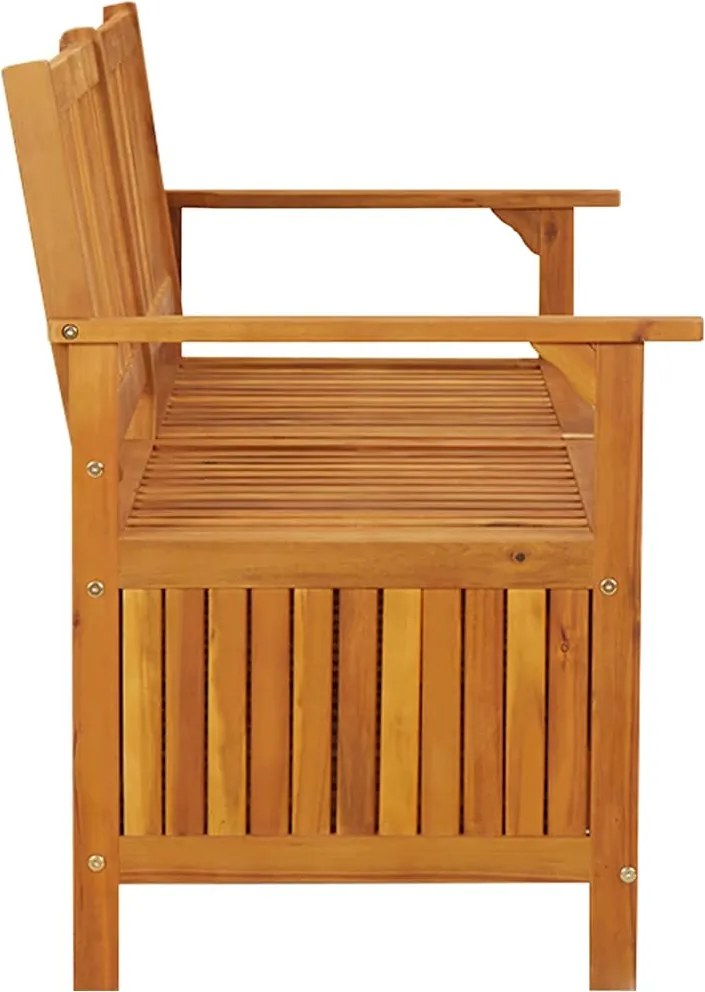 Úložná lavice 148 cm masivní akáciové dřevo 316743