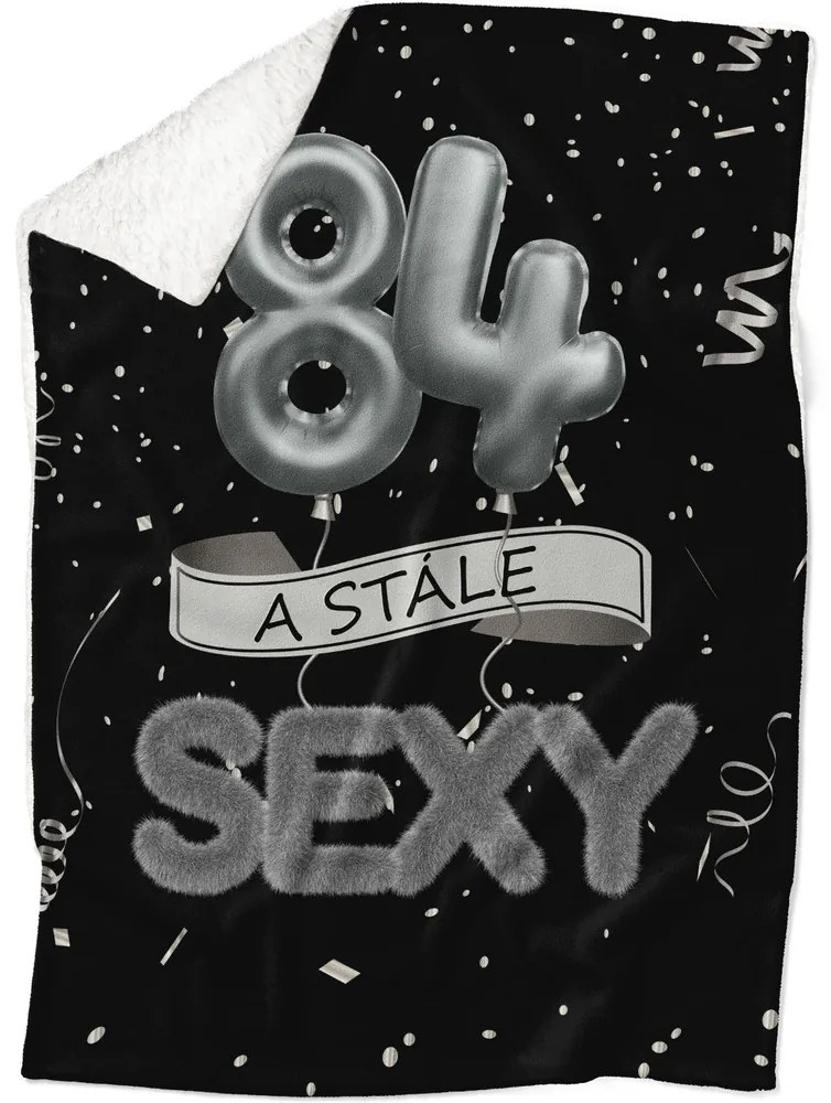 Deka Stále sexy – Černá (věk: 84, Podšití beránkem: ANO)