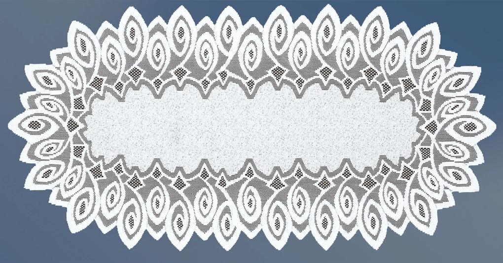 Žakárový ubrus - běhoun PEDRO různé rozměry bílá MyBestHome Rozměr: 140x70 cm
