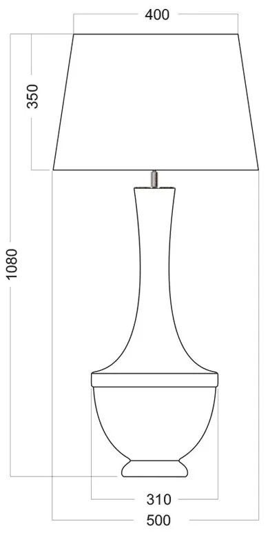 4concepts Designová stolní lampa TROYA SAPPHIRE