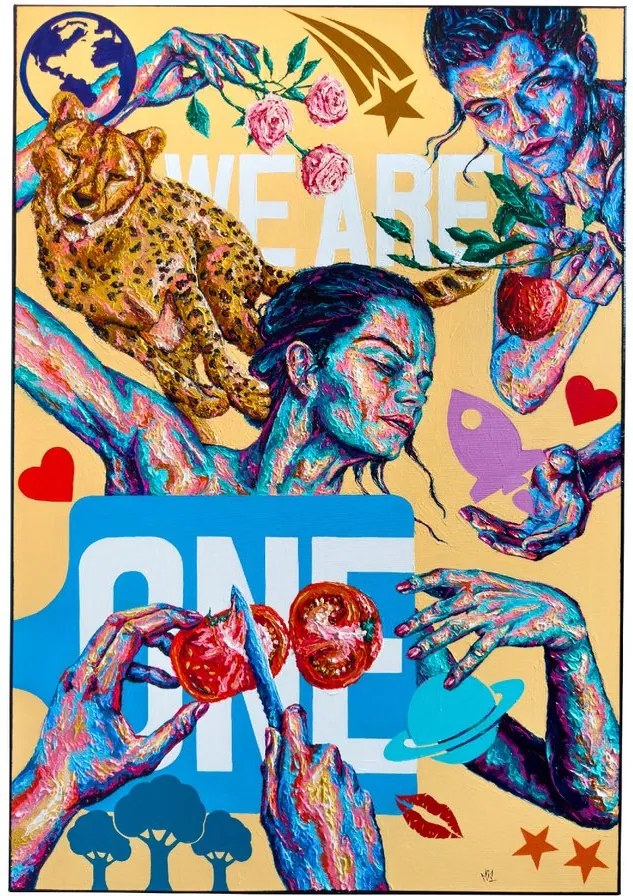 Ondřej Mio Michálek | We Are One Rám: Černý, Velikost: 60 x 40 cm