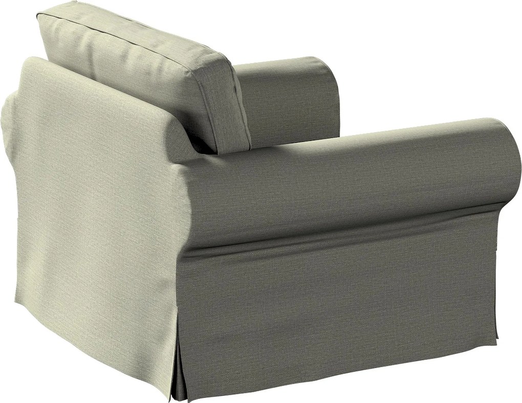 Potah na křeslo IKEA Ektorp barva šedá látka pletený vzor