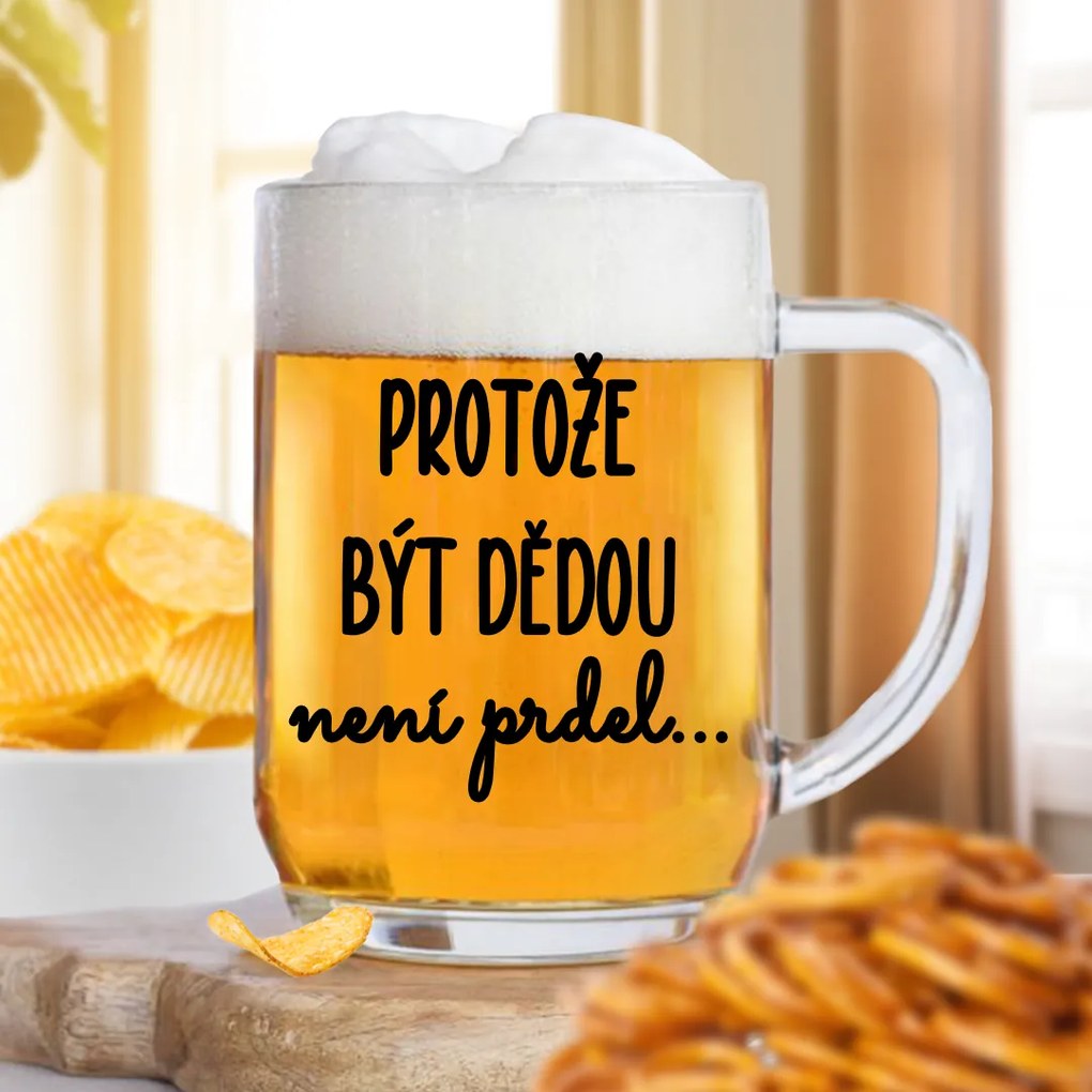 Ahome CZ Džbánek na pivo 0,5 l - Protože být dědou není prdel