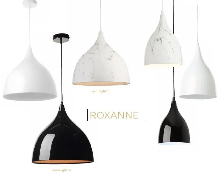 ACA DECOR Závěsné stropní svítidlo ROXANNE, průměr 17 cm