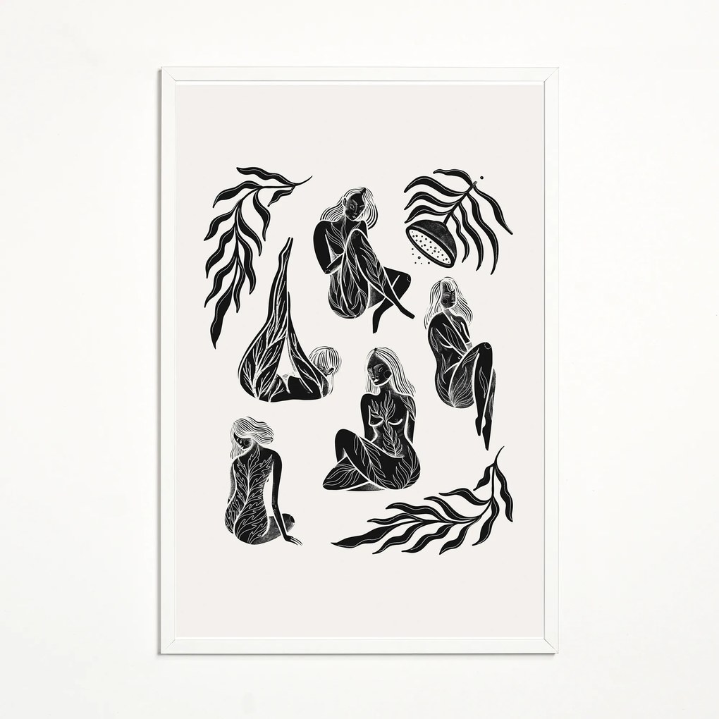 Kristína Babulicová | Tiché múzy Rám: Černý, Velikost: 40 x 30 cm