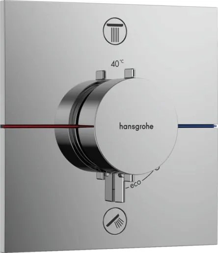 Hansgrohe ShowerSelect Comfort E sprchová a vanová baterie bez podomítkového tělesa chrom 15572000