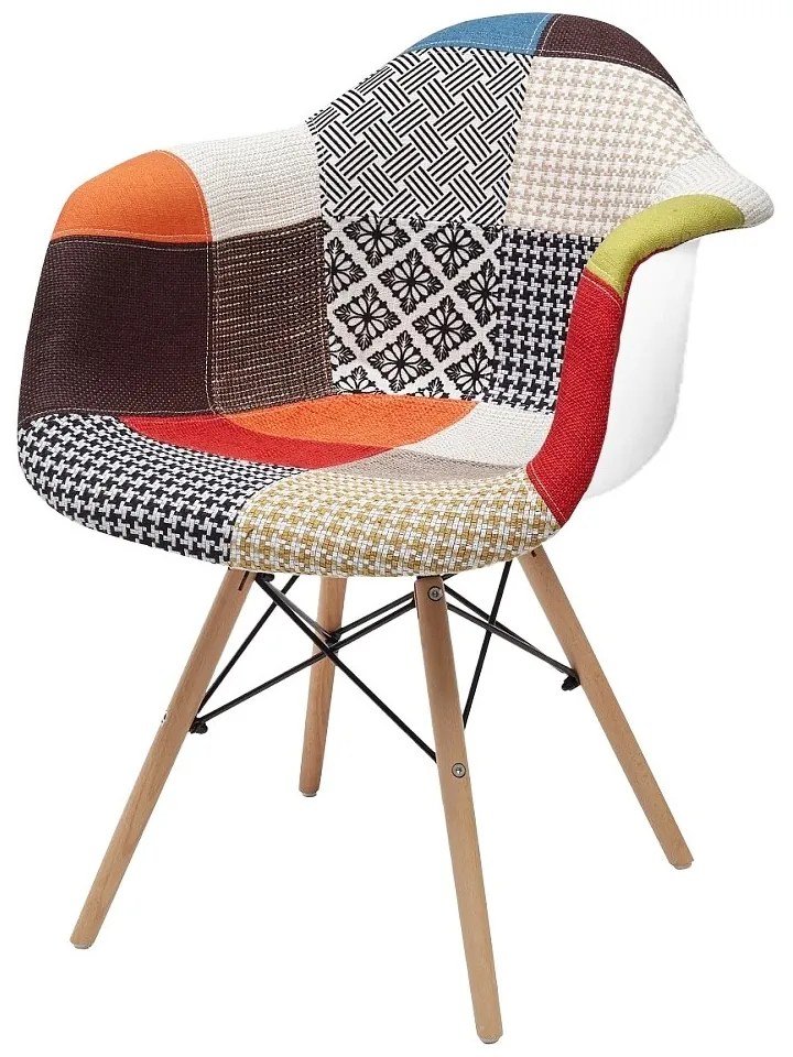 Tutumi Designové křeslo Retro Patchwork