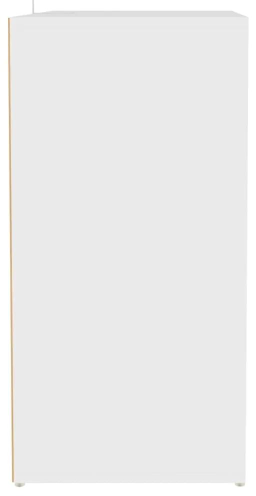 Botník bílý 60 x 35 x 70 cm dřevotříska - Default Title