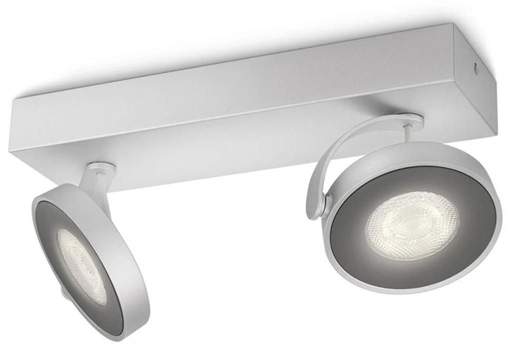 Philips Stropní bodové svítidlo LED šedá 2-žár.
