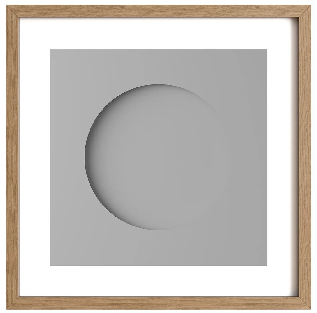 Idealform Poster no. 1 Minimalist circle Barva: Silver grey, S textem: S textem