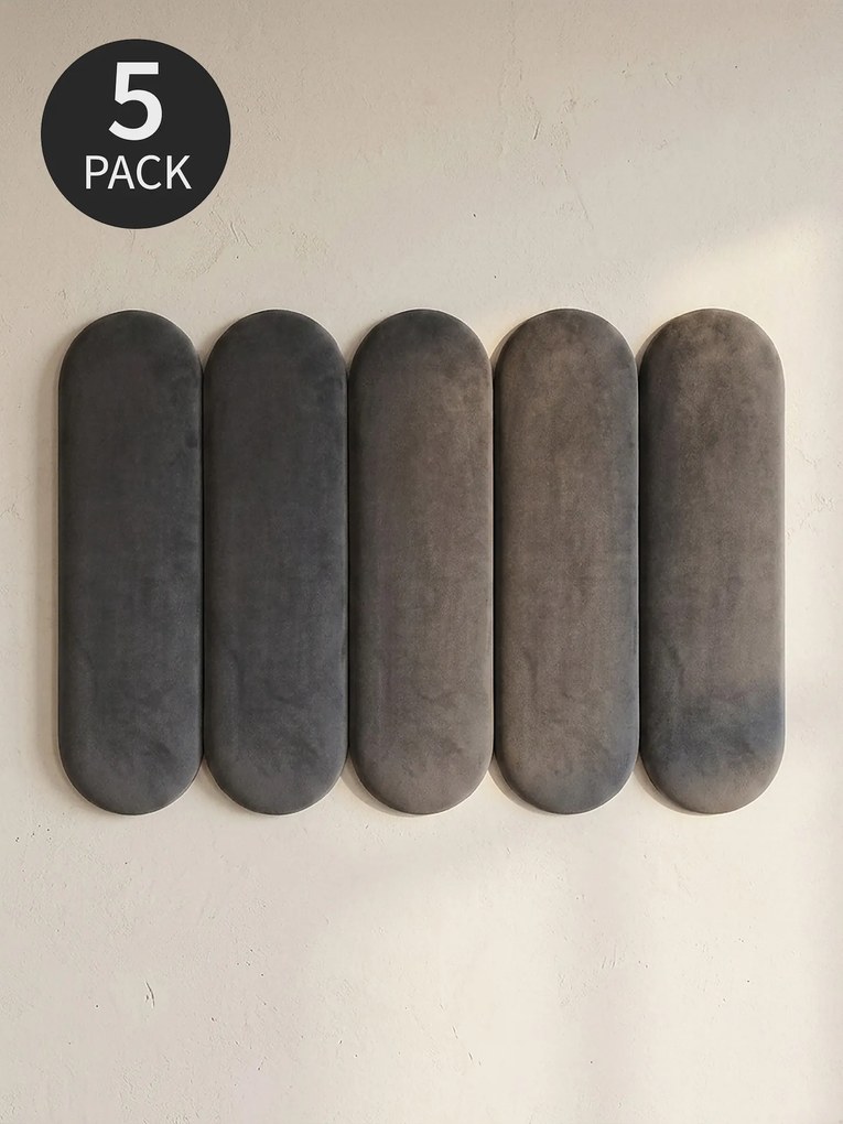 Sinsay - Čalouněné stěnové panely 5 pack - šedá