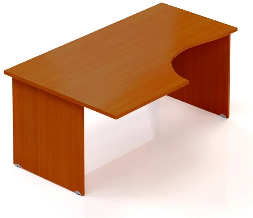 Ergonomický stůl Visio 160 x 100 cm, levý, třešeň