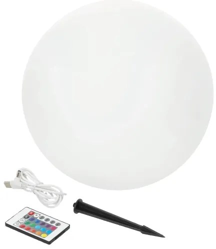 LED RGBW Stmívatelná solární lampa LED/5W/3,7V 3000K IP54 pr. 40 cm