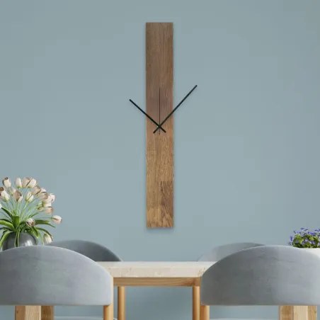 Elegantní dřevěné nástěnné hodiny černý I SENTOP MAS019-TERRA