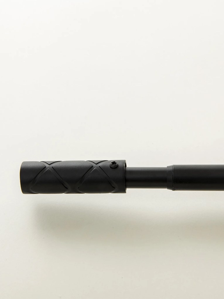 MK Lůžkoviny Garnýž jednořadá Roberto - matná černá 160 - 300 cm