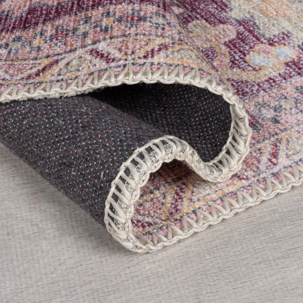 Flair Rugs, Kusový koberec Hebden Windsor Pink, 160x230, růžová, ložnice