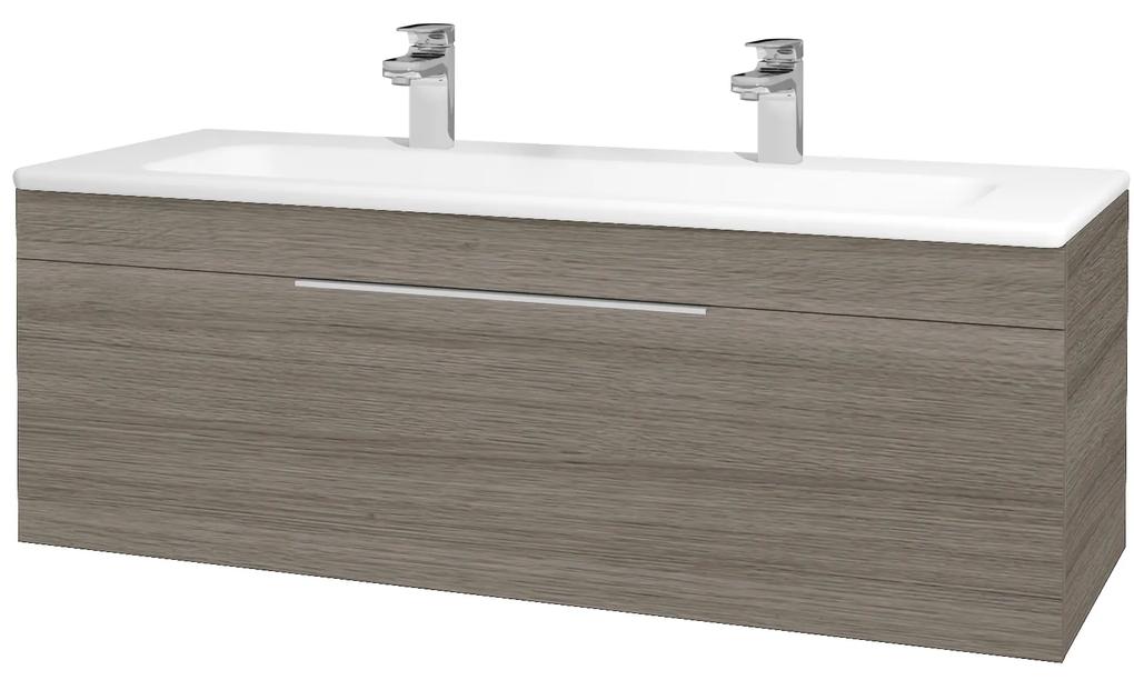 Dřevojas Koupelnová skříň ASTON SZZ 120 Varianta: M01 Bílá mat / Úchytka T02 / M01 Bílá mat