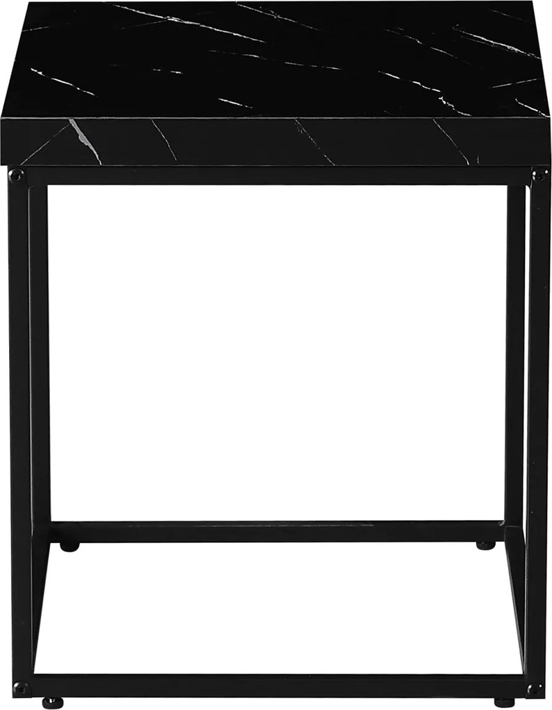 Autronic Konferenční stolek CT-V2004 40x40 cm Odstín: Černý mramor