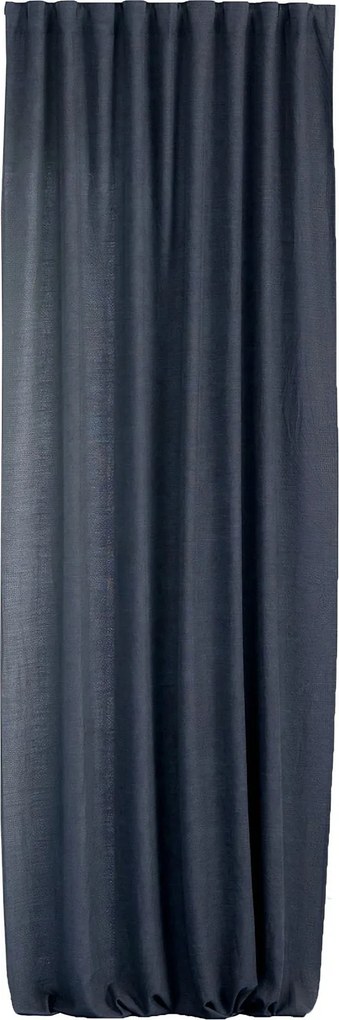 Hotový závěs BASIC s řasící páskou 140x280 cm tmavě modrý 1 ks.