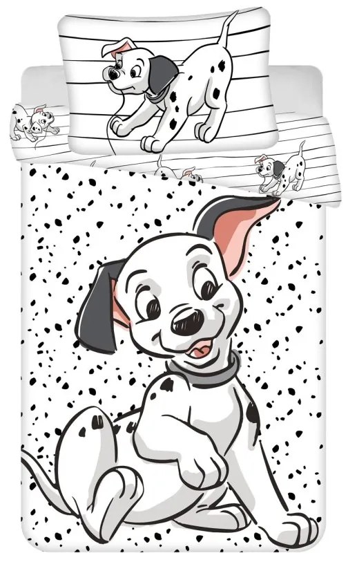 Povlečení do postýlky 101 Dalmatians Lucky Stripe baby 100x135, 40x60 cm