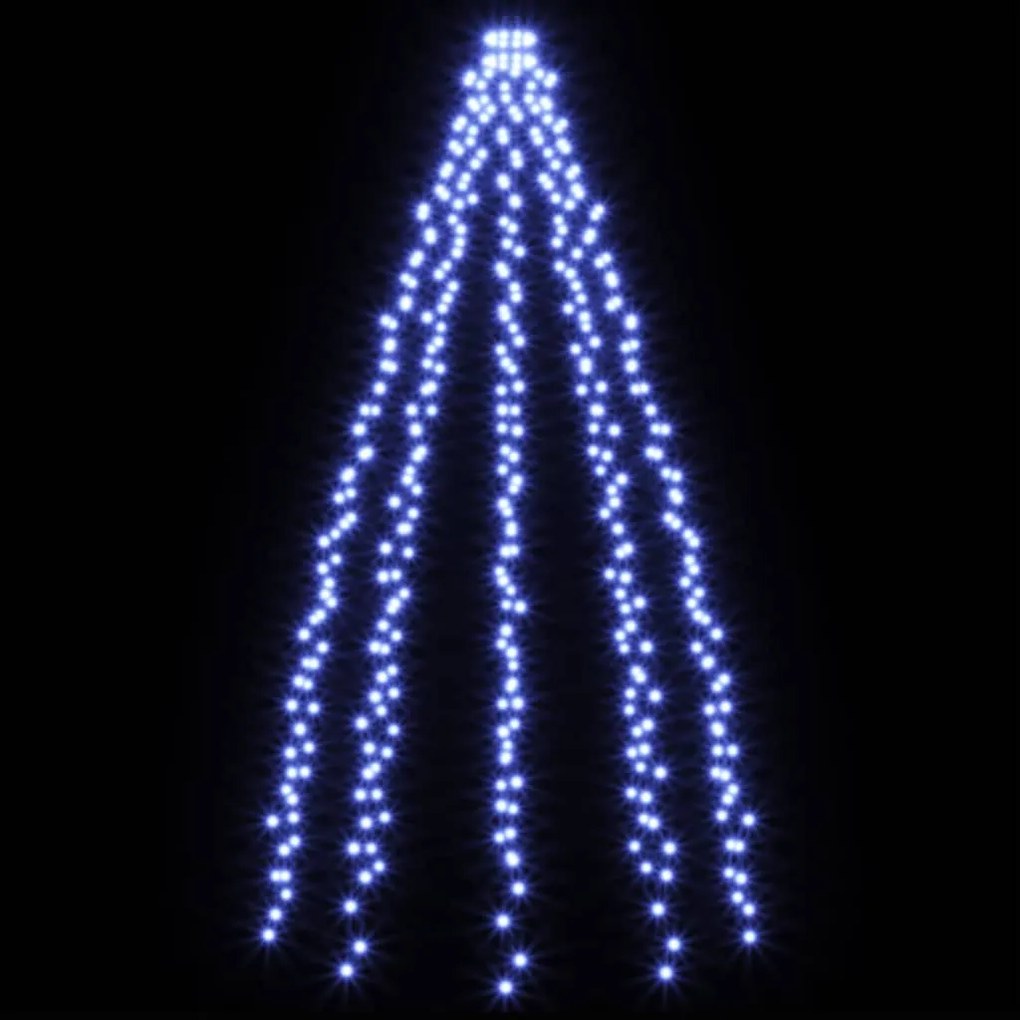 Světelná síť na vánoční stromek 400 modrých LED diod 400 cm 328893