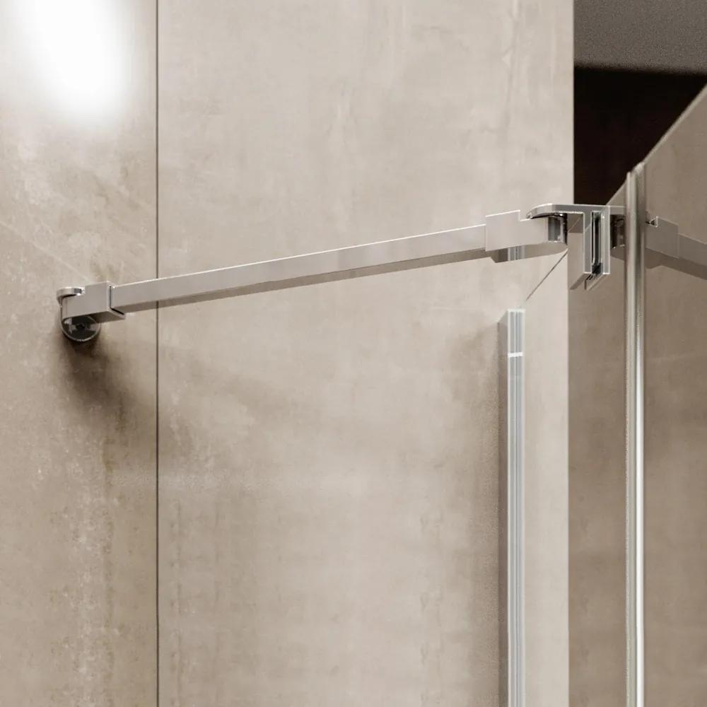 Mereo Novea sprchový kout, obdélník, levé dveře a pevný díl, sklo Čiré 1200 x 1000 mm