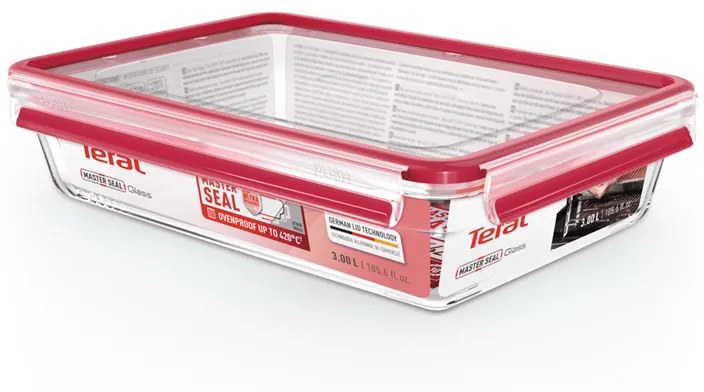 Dóza Tefal Master Seal Glass N1041210 obdelníková 3 l