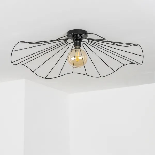 Brilagi - LED Přisazený lustr CERIA WIRE 1xE27/40W/230V pr. 80 cm černá