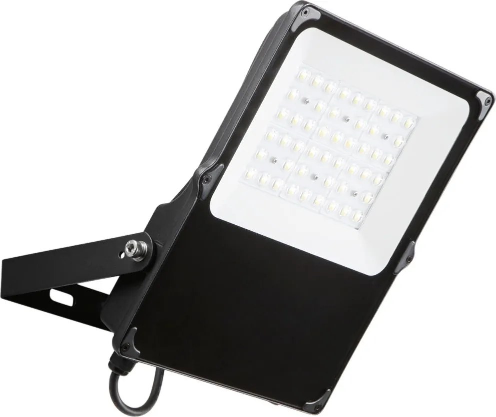 FAN LED-GIOVE-100 Venkovní reflektor GIOVE antracit, hliník, 100 W, 15670 lm, 6000 K, IP66, 36,4 x 27,8 x 5,2 cm - FANEUROPE
